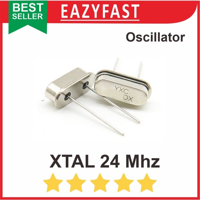 Jual Crystal XTAL 24 Mhz 24Mhz Clock Oscillator DIP Kristal Osilator X Tal | Shopee Indonesia