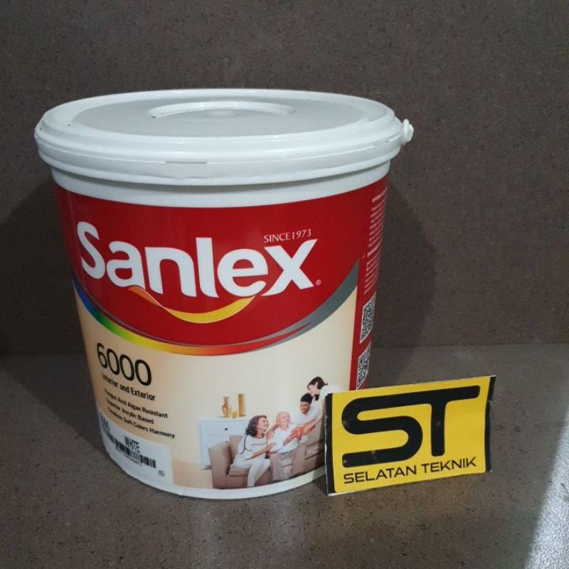Jual sanlex 6000 cat tembok interior 5 kg | Shopee Indonesia
