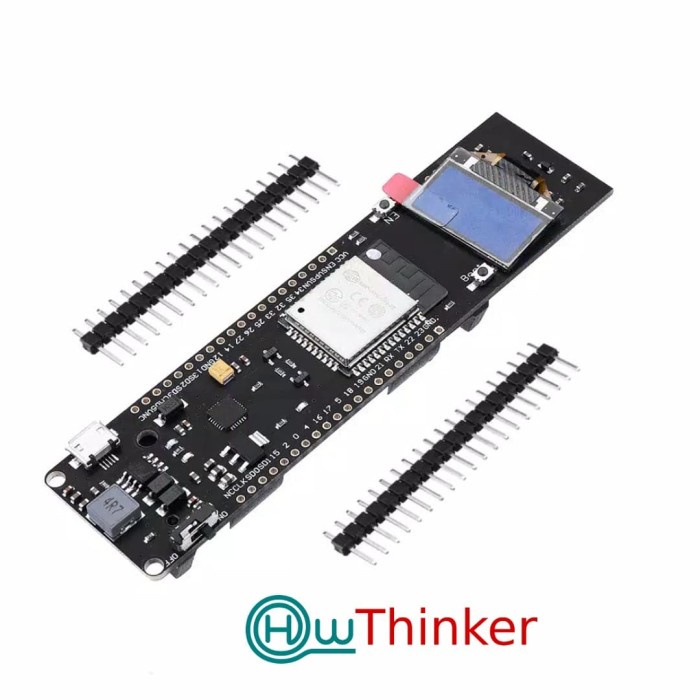 Jual ESP32 ESP-32 Wifi Bluetooth BLE Oled Display 18650 Battery Socket ...