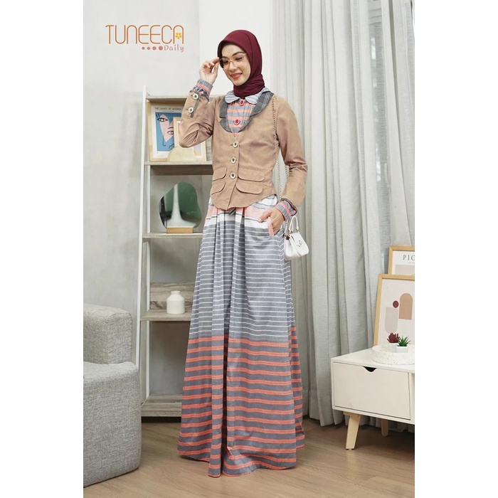 Jual TUNEECA DAILY GAMIS Elizar - DG-0523002 | Gamis Simple Elegan ...