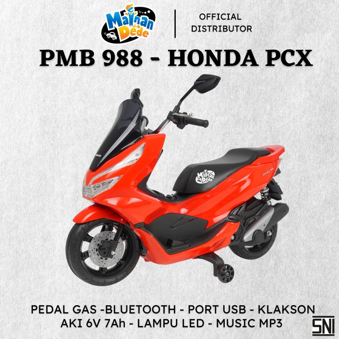 Jual Motor Aki Anak PMB 988 Honda PCX Lisensi - Merah Muda, DUS BAWAAN ...