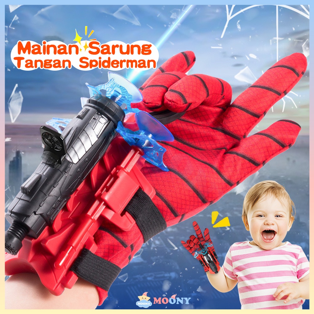 Jual Moony Mainan anak sarung tangan spider hero spiderman Sarung ...