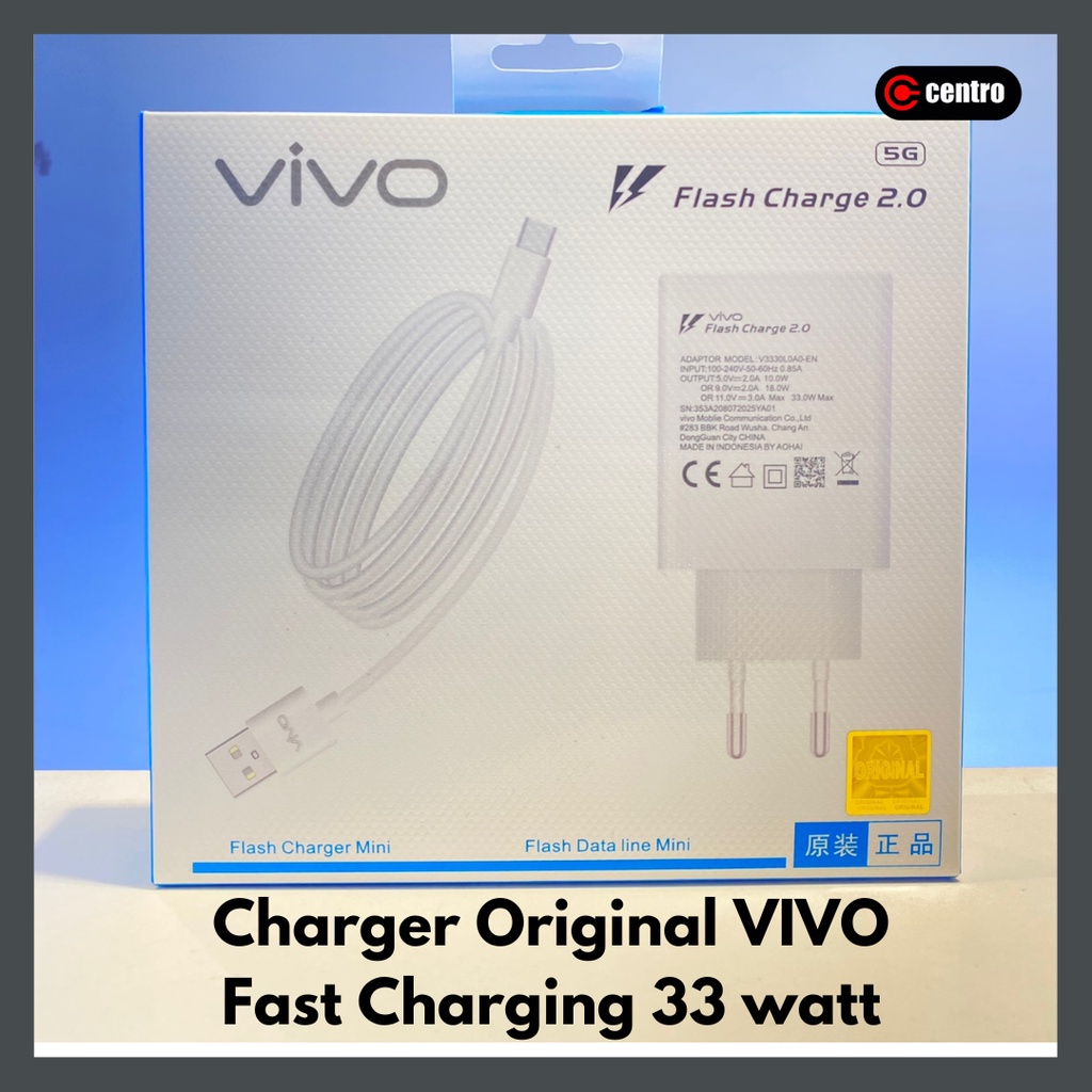 Jual Charger Vivo Original Fast Charging 33 Watt | Shopee Indonesia