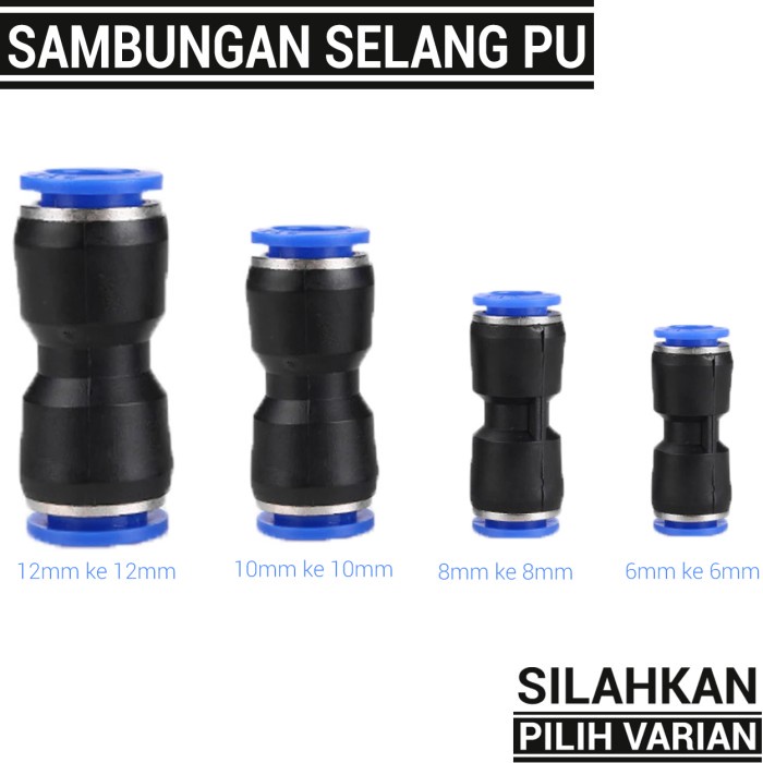 Jual Sambungan Selang PU - Sambungan Selang model Sliplock | Shopee Indonesia