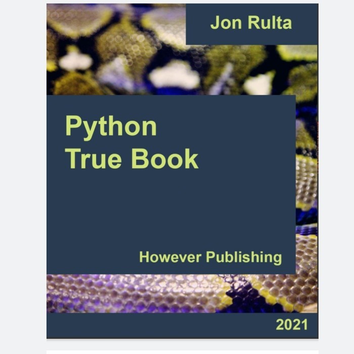 Jual Python True Book Jon Rulta | Shopee Indonesia