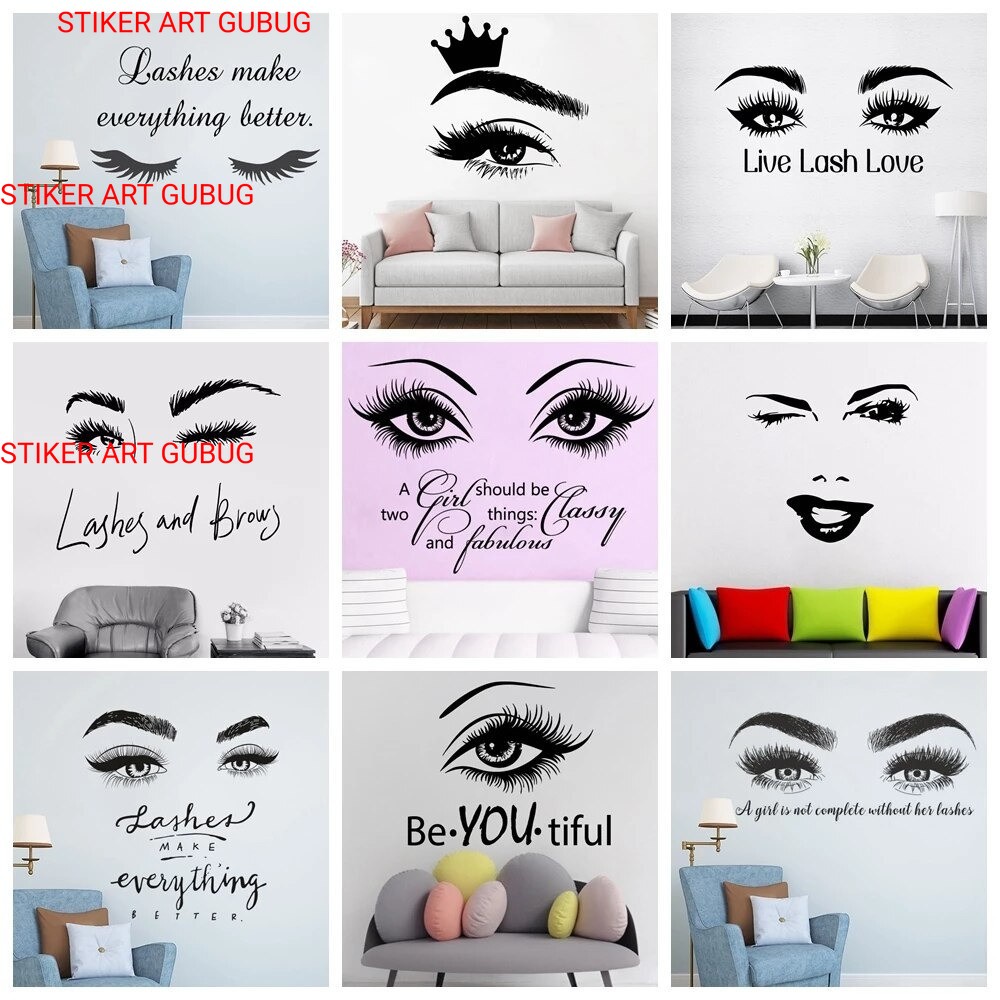 Jual Stiker WALL CUTTING STIKER STICKER DINDING KACA CUSTOM KUMPULAM ...