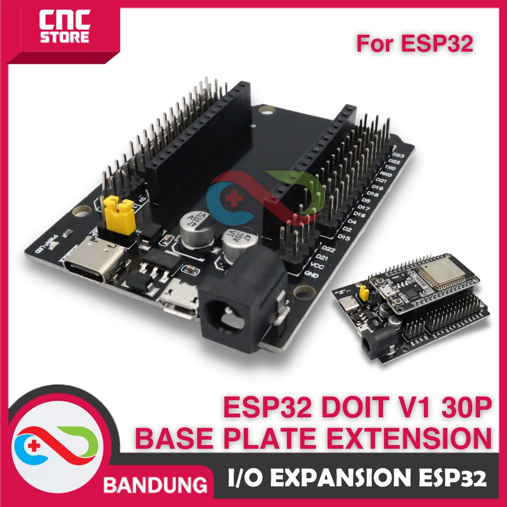 Jual I/O EXPANSION ESP32 SHIELD ESP32 DOIT V1 30P BASE PLATE EXTENSION ...