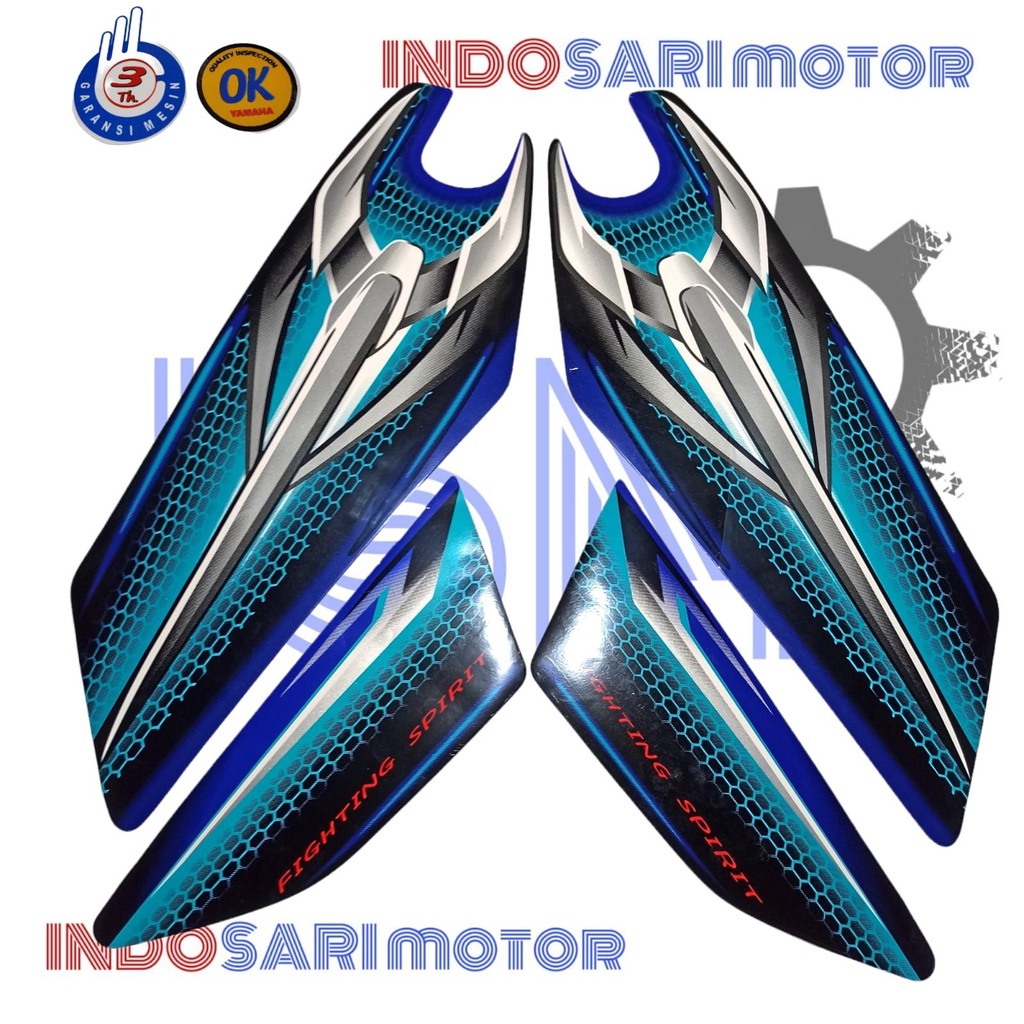 Jual STIKER STRIPING & LIS BODY RX KING 2007 2008 BIRU STANDAR cod ...