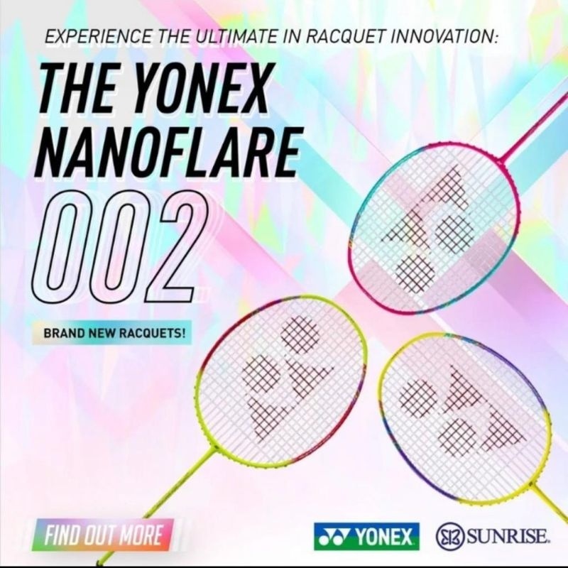 Jual Raket Badminton YONEX NANOFLARE 002 ABILITY CLEAR FEEL 100% Ori | Shopee Indonesia