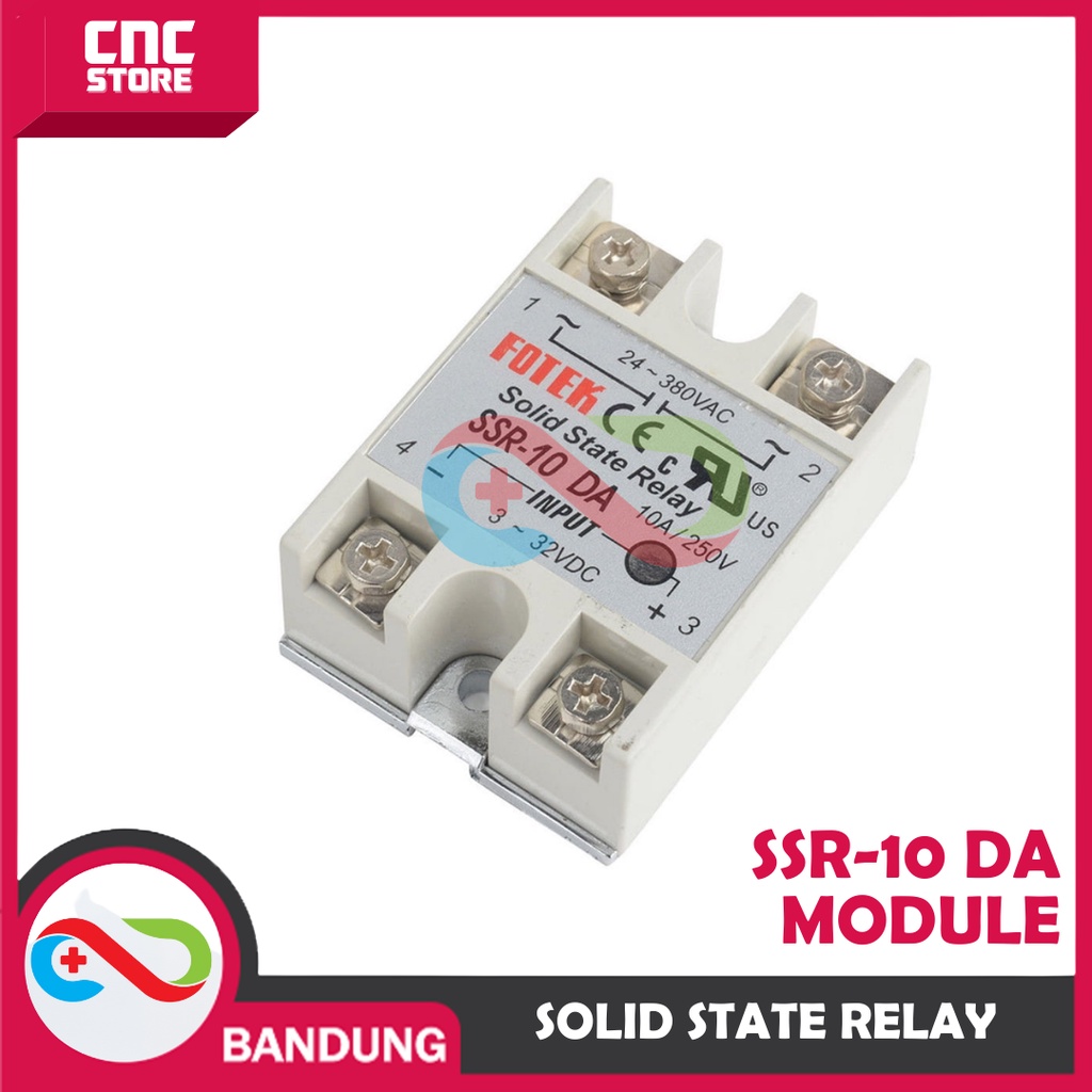 Jual SOLID STATE RELAY SSR-10DA DC TO AC | Shopee Indonesia