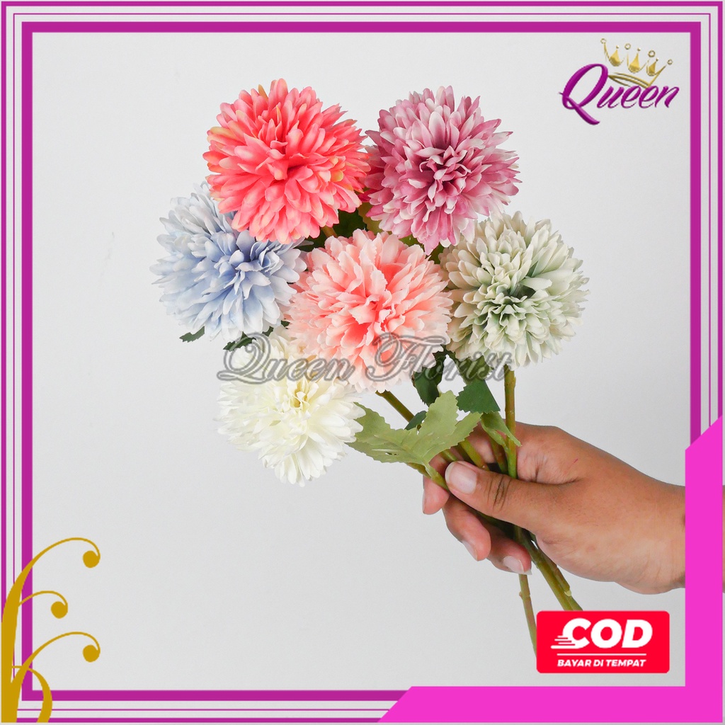 Jual 1 TANGKAI BUNGA DANDELION SUPER ARTIFICIAL HIASAN PAJANGAN RUMAH ...