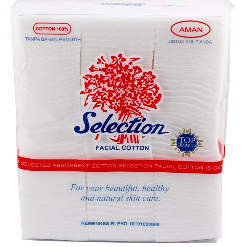 Jual KAPAS WAJAH SELECTION 35 GR DAN 75GR / SELECTION FACIAL COTTON ...
