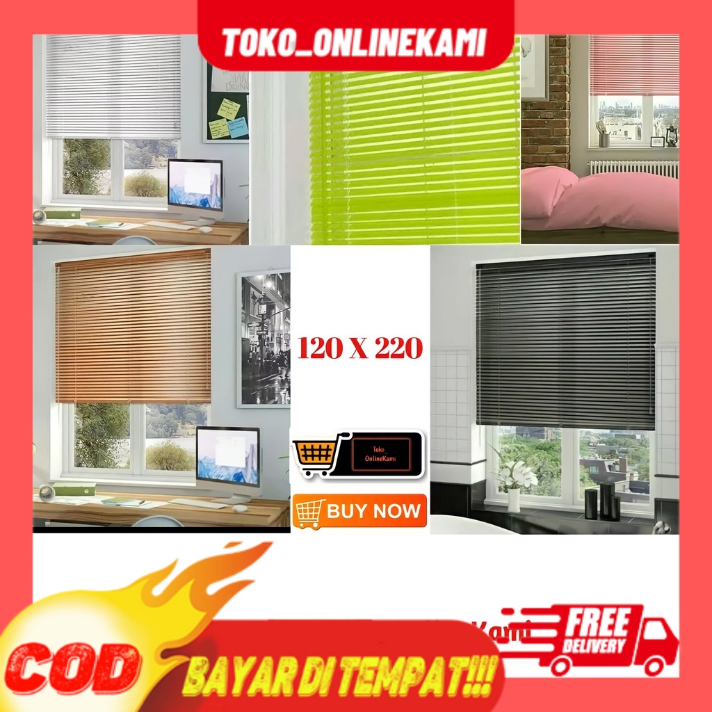Jual Krey Pvc 120 X 220 / Venentiand Blind / Tirai Gulung PVC / Tirai ...