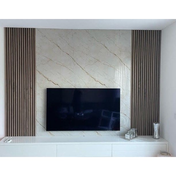 Jual UPVC Panel Marmer Pengganti HPL Panel Backdrop TV Harga Per Lembar ...