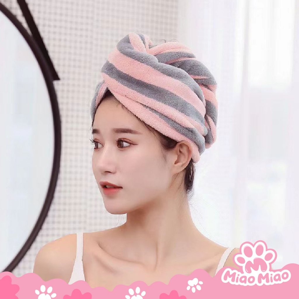 Jual Handuk Kepala - Handuk Pengering Rambut Serap Air - Cepat Kering ...