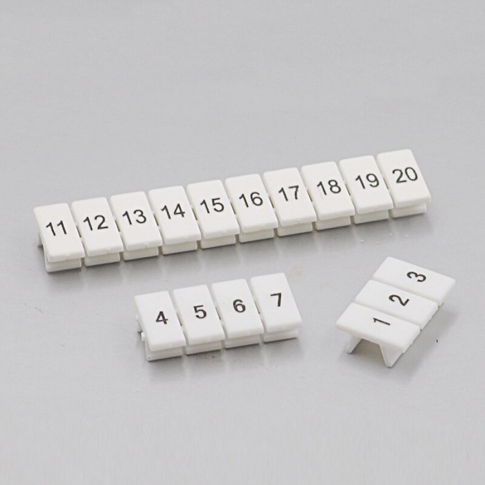 Jual Marking Terminal Blok BLOX ZB5(10~19) u/ FJ-3N White -RZK | Shopee ...
