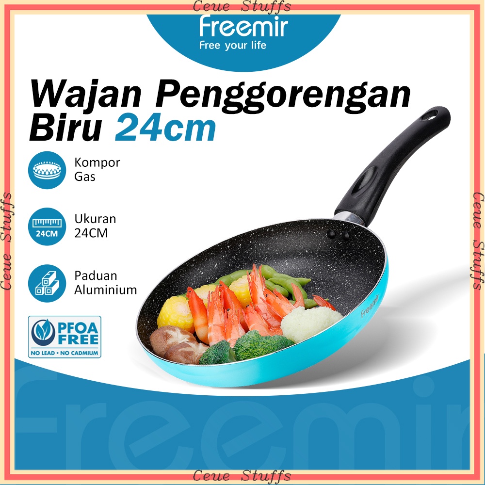 Jual PROMO CANTIK AESTHETIC PREMIUM TERMURAH !! freemir 24 cm Wajan ...