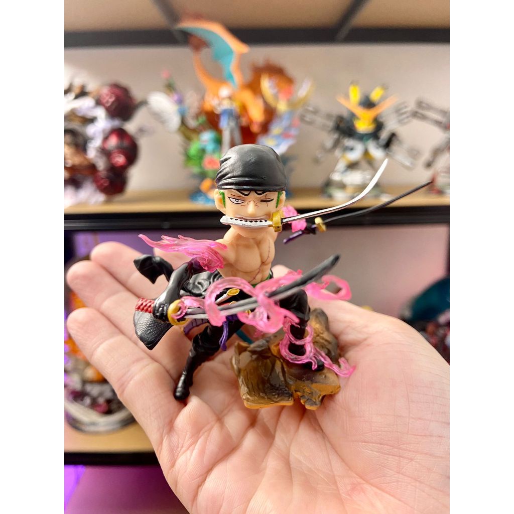 Jual SHP-JF Action Figure One Piece Roronoa Zorro Mini Chibi Chibi Cute ...