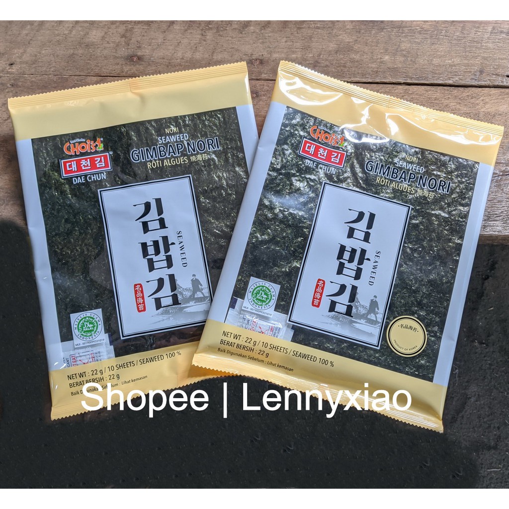 Jual Rumput Laut Sushi Dae Chun Chois Sushi Seaweed Gimbap Nori Roti ...