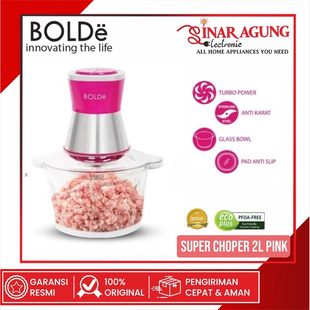 Jual BOLDE SUPER CHOPPER 2 LITER TURBO POWER GARANSI RESMI - PINK ...