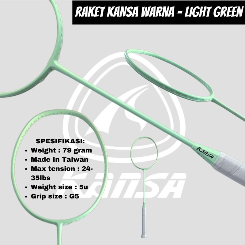 Jual RAKET BADMINTON KANSA WARNA 24-35 LBS MADE IN TAIWAN ORIGINAL ...