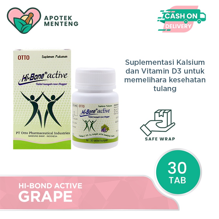 Jual Hi-Bone Active Grape 30 Tablet - Kesehatan Tulang | Shopee Indonesia