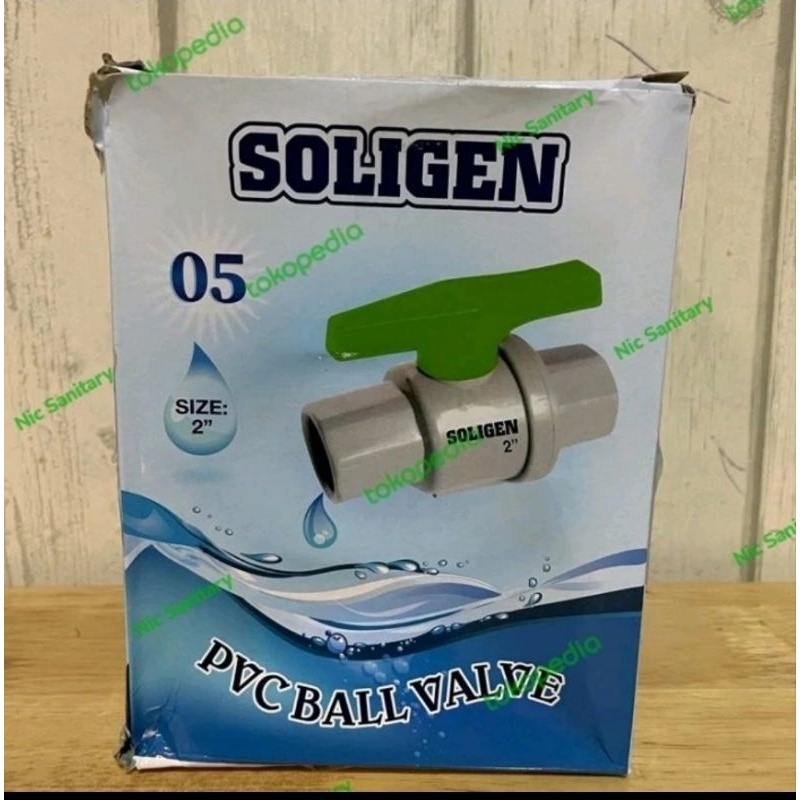 Jual ballvalve SOLIGEN stop kran pvc SOLIGEN CN003 taiwan 2" INCH ...