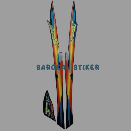 Jual Striping stiker polet body motor Yamaha SIGMA 1997 FULL HITAM BIRU ...