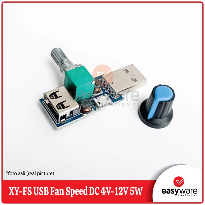 Jual XY-FS DC 4V-12V 5W USB Fan Stepless Governor USB Fan Speed Controller -KEI08 | Shopee Indonesia