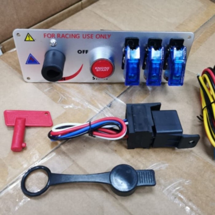 Jual saklar. toggle switch. engine start button plus cut off | Shopee ...