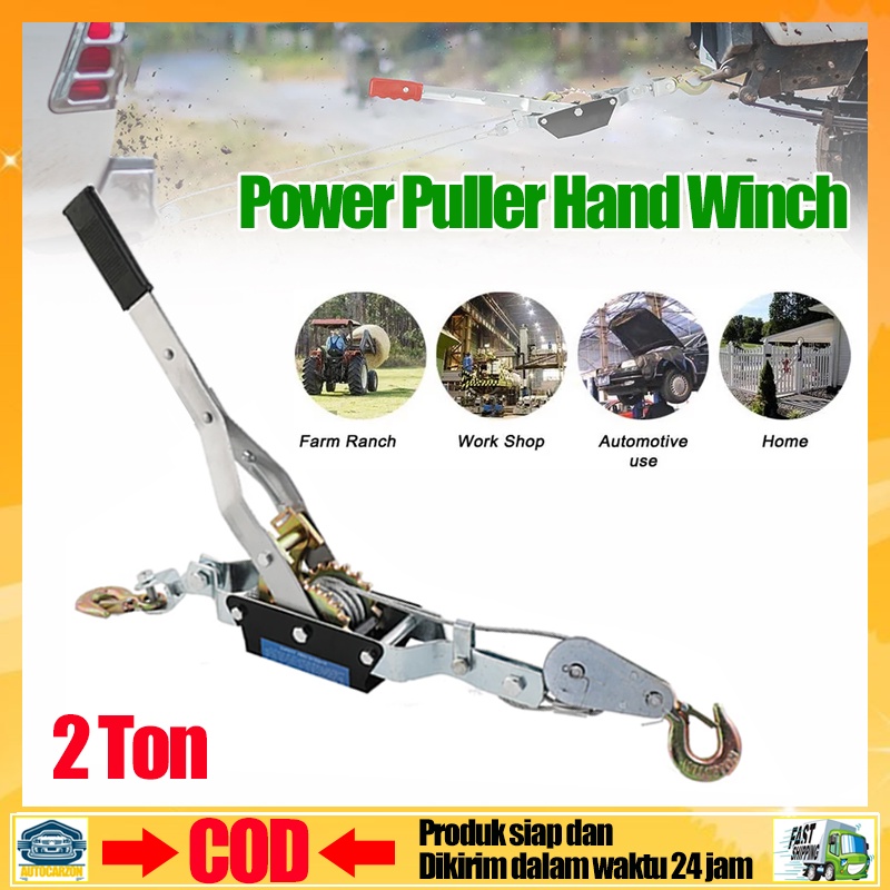 Jual Ready ya,cod 2 Ton Hand Puller Rachet Tracker 4400 LBS Katrol ...