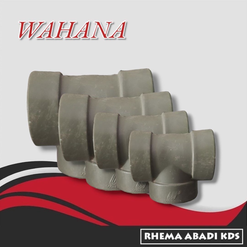 Jual Fitting Sambungan Pralon Pipa Pvc - Tee / T - 2" inch WAHANA ...
