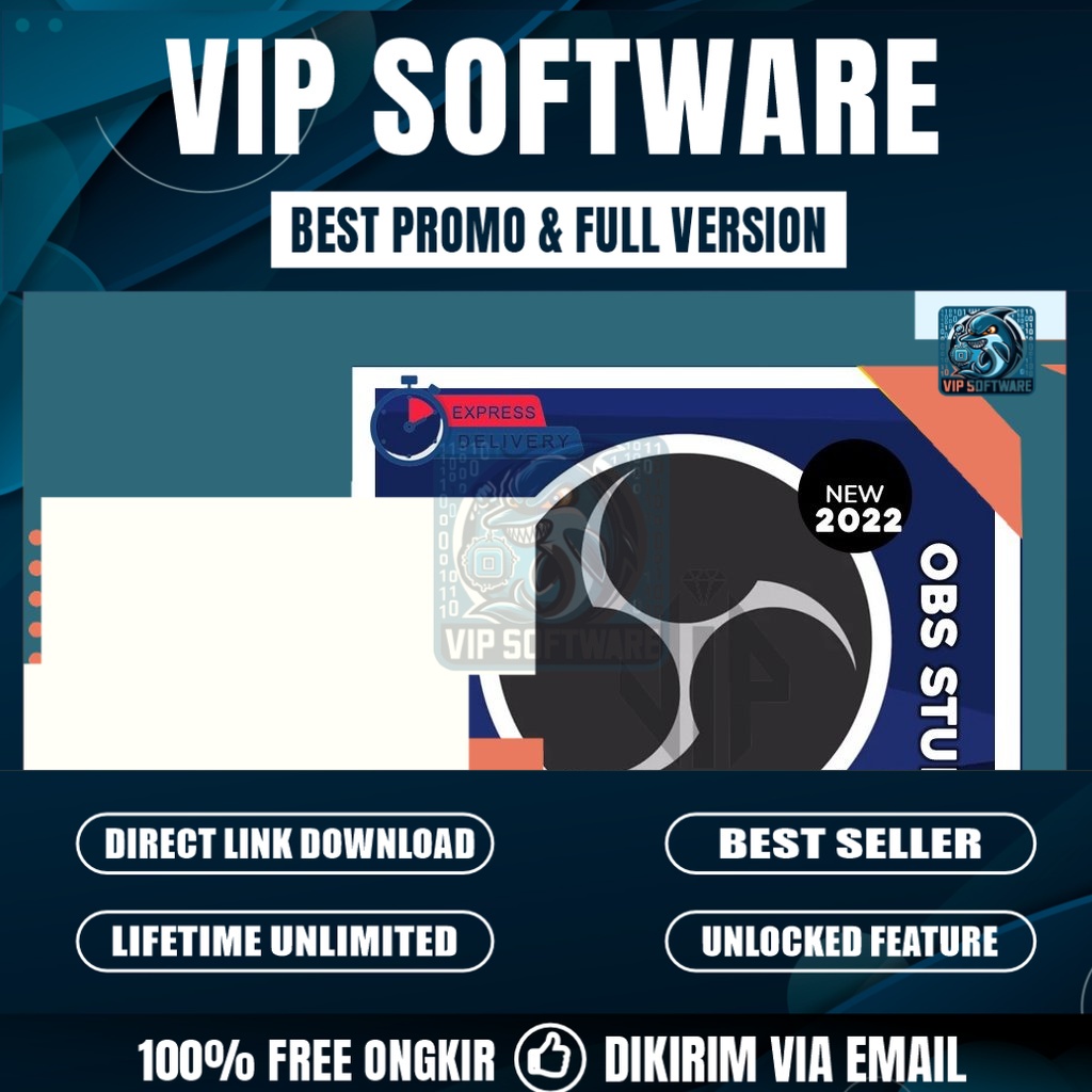 Jual Software OBS Studio 28 versi 2022 Full version Aplikasi Perekam ...