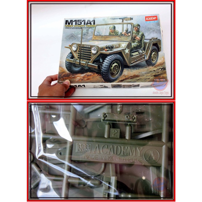 Jual Mokit Academy M151A1 Light Utility Truck 1/35 Model Kit - 2002 ...