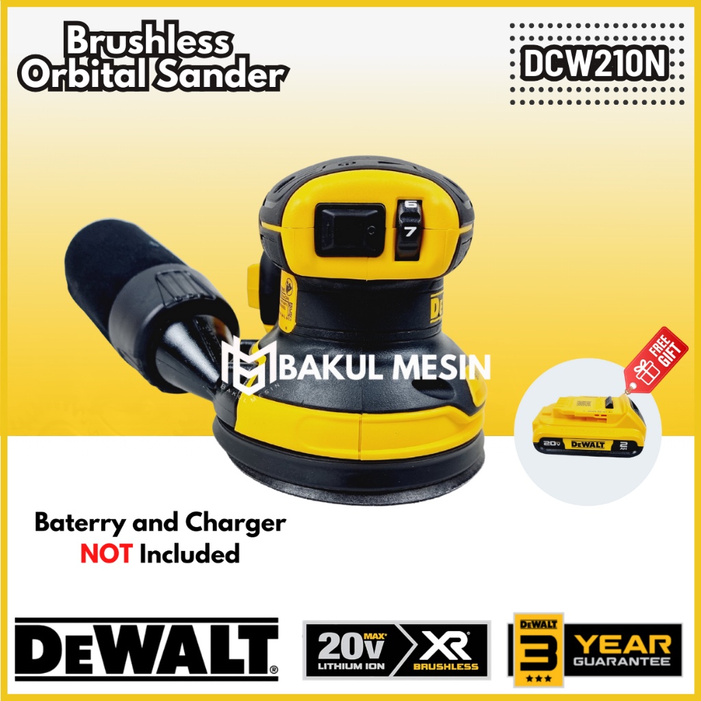 Jual Dewalt DCW210N Orbital Sander Mesin Amplas Baterai Dewalt DCW210 ...