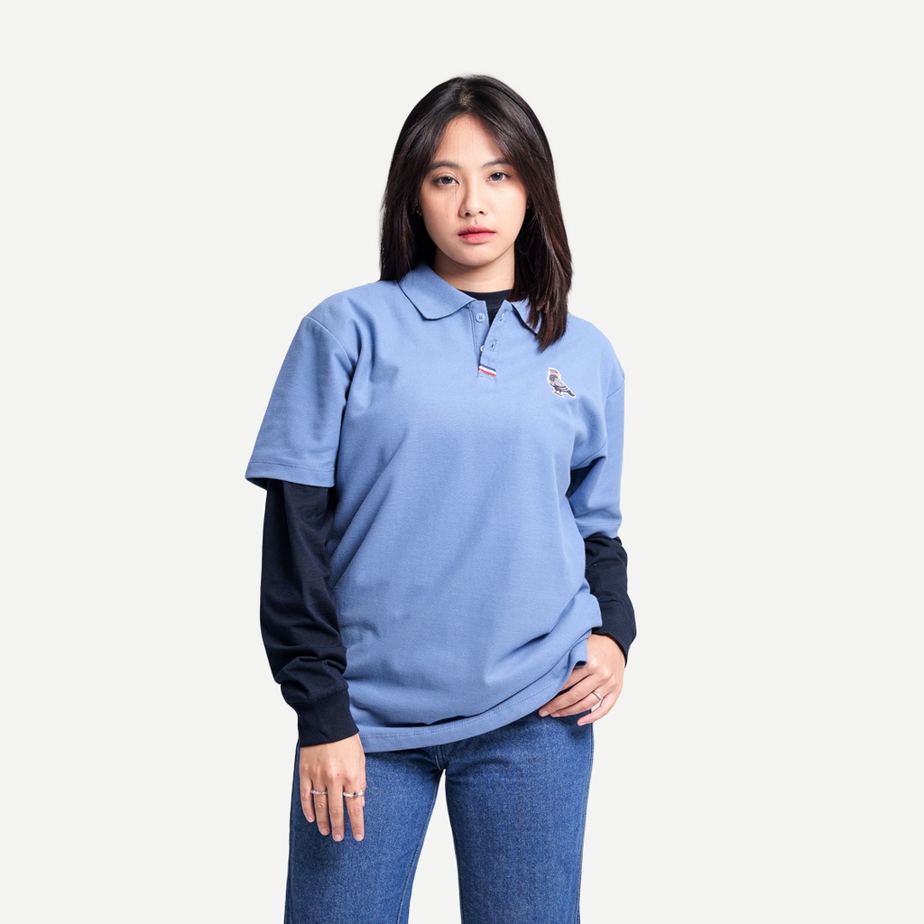 Jual HOOLIGANS Polo Shirt Pigeon Blue | Shopee Indonesia