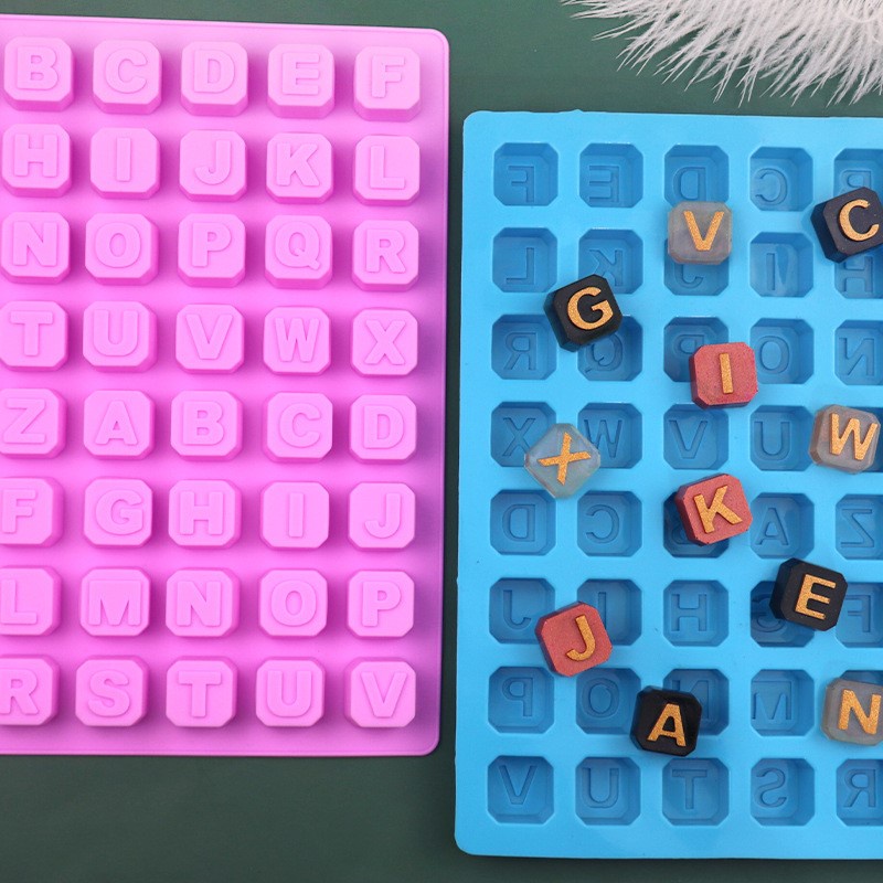 Jual Silicone Mold Soap Resin Alphabet Alfabet ABCDE Cetakan Huruf ...