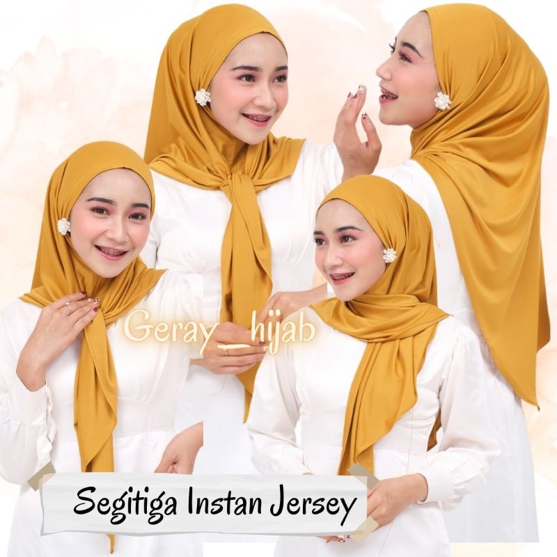 Jual SEGITIGA INSTAN JERSEY / JILBAB INSTAN / JILBAB SEGI EMPAT / BERGO ...