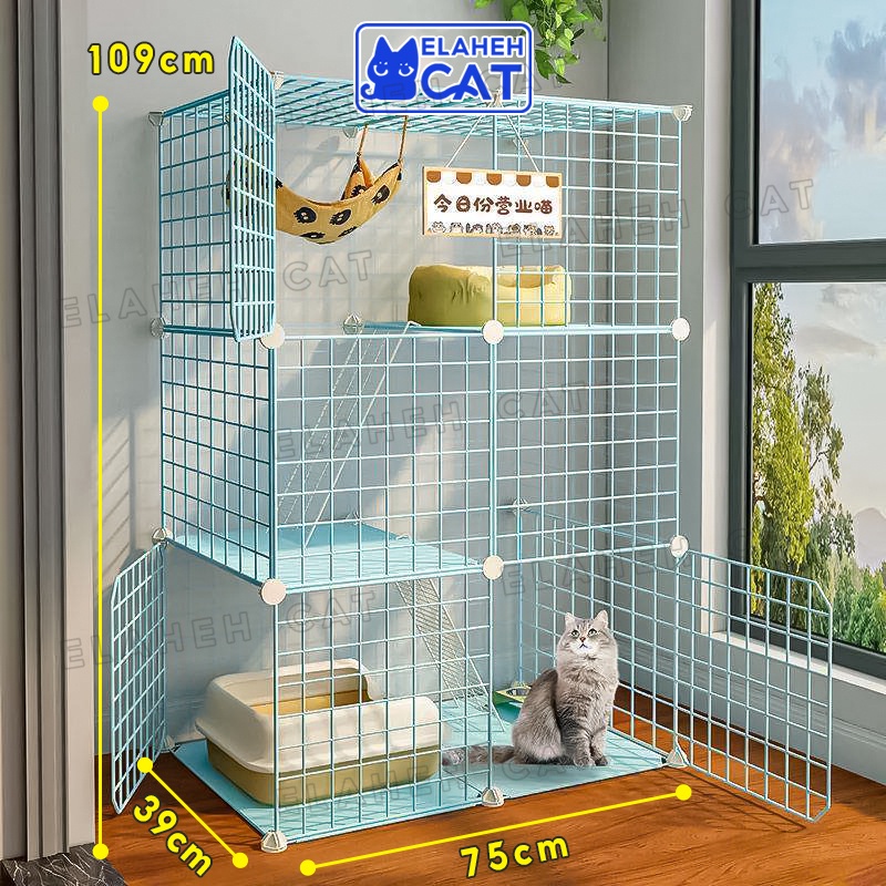 Jual 1 Set Kandang Kucing Pagar Kucing Anti Loncat Alumunium Premium ...