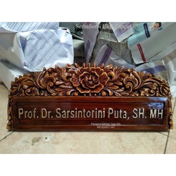 Jual Papan Nama Meja Ukir Kayu Jati Termurah | Shopee Indonesia