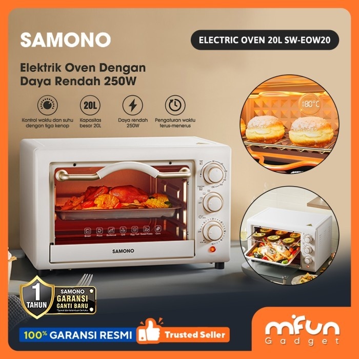 Jual SAMONO Elektrik Oven Listrik Toaster Low Watt SW-EOW20 | Shopee ...