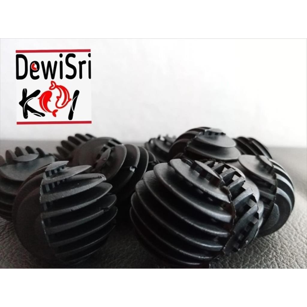 Jual 50 Butir Bioball Bulat Golf Media Filter Biologis Kolam Rumah ...