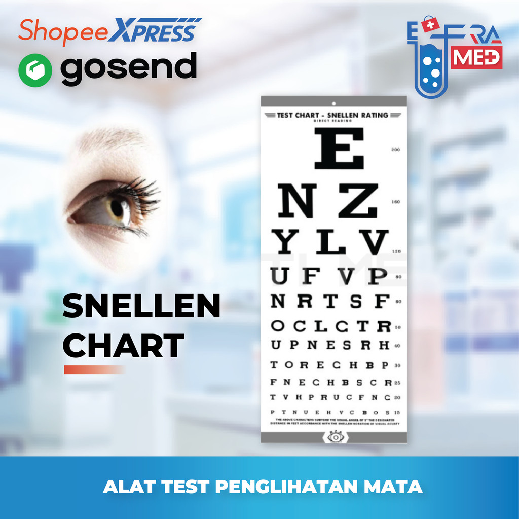 Jual Test Chart Snellen Ranting/Ranting Snelen Tes Mata Rabun | Shopee ...