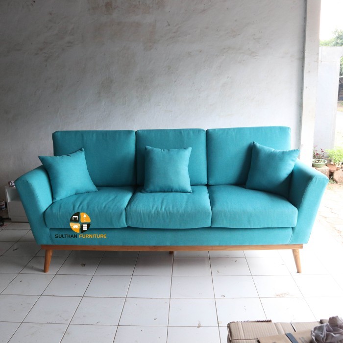 Jual Sofa Retro 3 Seat - Kursi Tamu Minimalis - Sofa Bed Scandinavian | Mebel Jepara | Shopee ...
