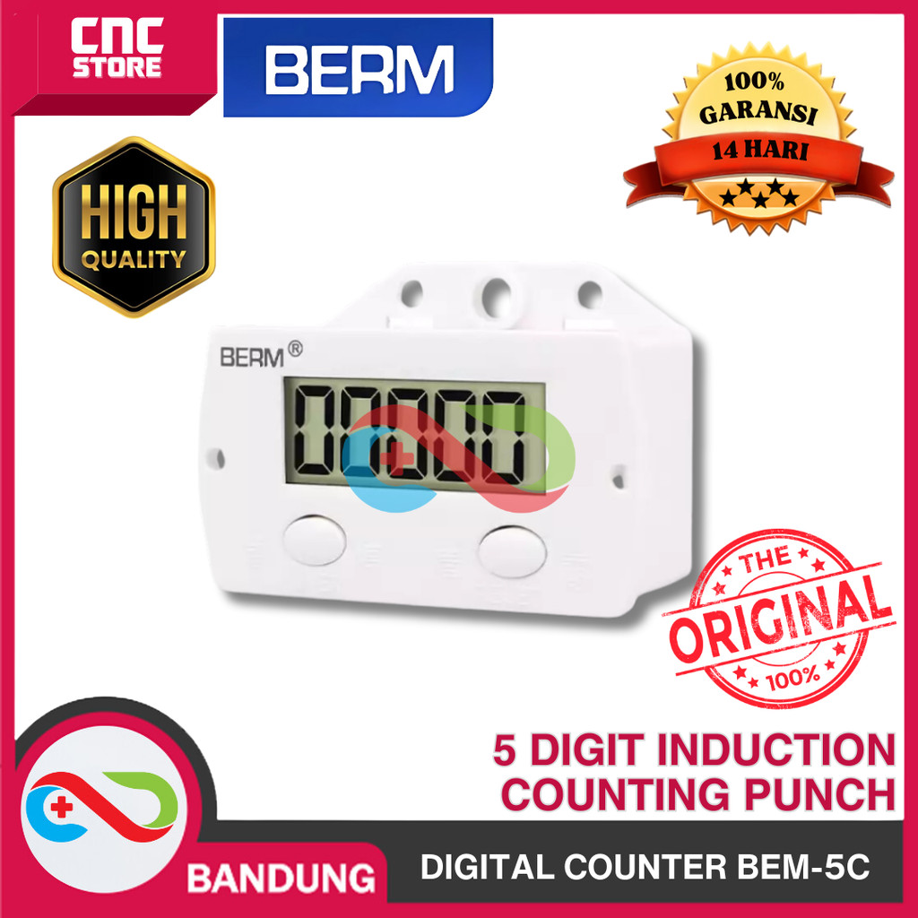 Jual DIGITAL COUNTER 5 DIGIT BEM-5C INDUCTION COUNTING PUNCH COUNTER ...