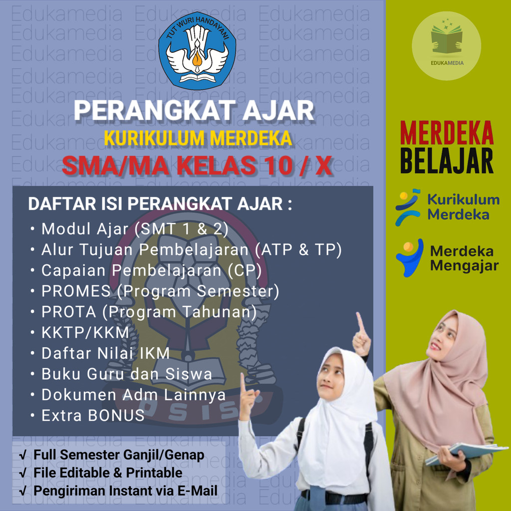 Jual PERANGKAT AJAR IKM SMA/MA KELAS 10 / X SEMUA MATA PELAJARAN ...