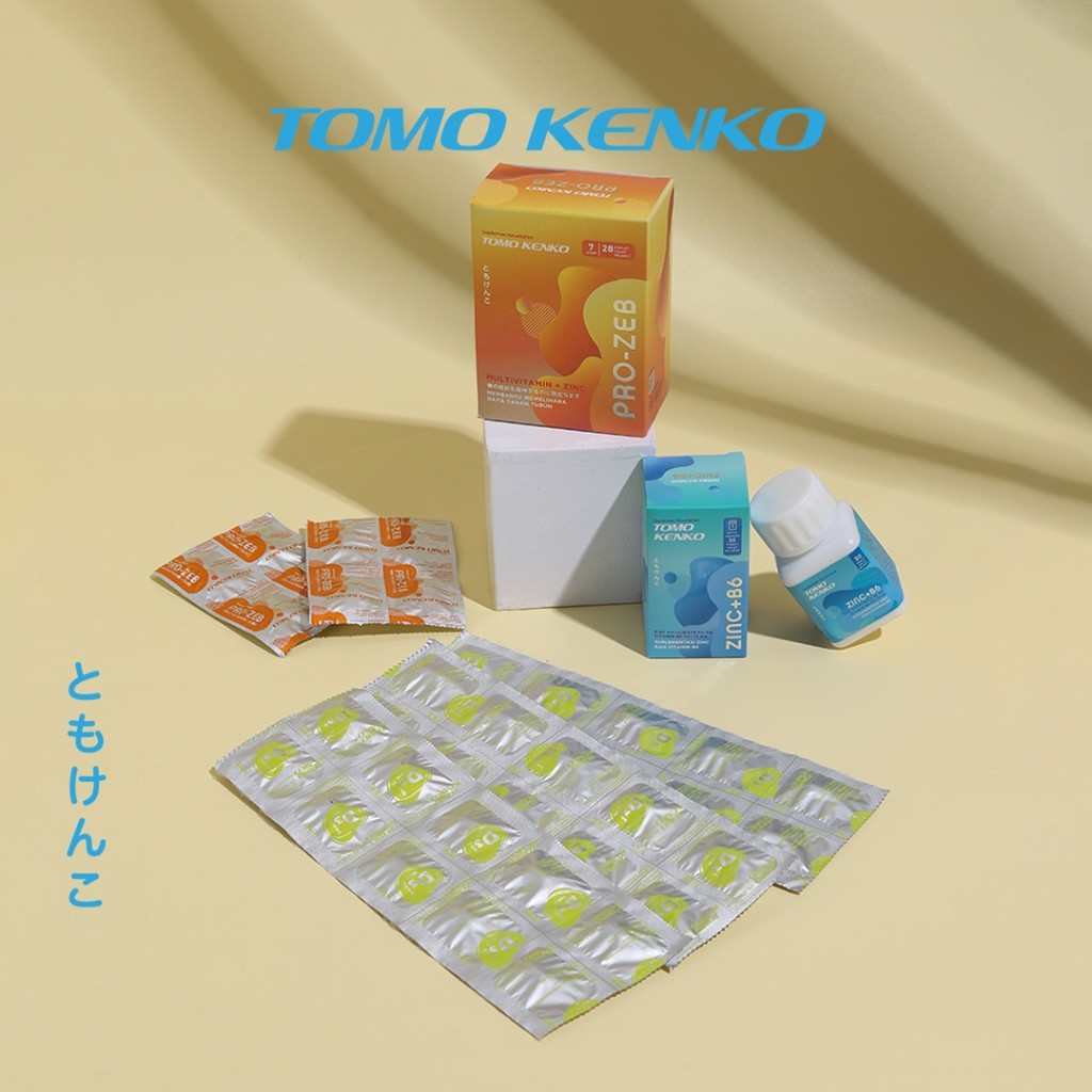 Jual Tomo Kenko Combo Vitamin D3, Pro-Zeb, Mineral Zinc + Vit B6 ...