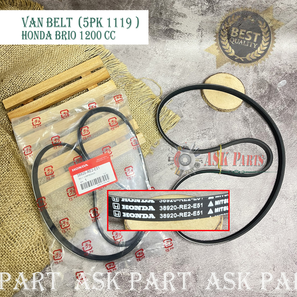 Jual FAN BELT VAN BELT TALI KIPAS 5PK 1119 HONDA BRIO 1200 1.2 CC | Shopee Indonesia