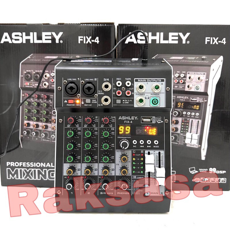 Jual Mixer Ashley Original Mixer Ashley FIX4 Original 4 channel fix 4 | Shopee Indonesia