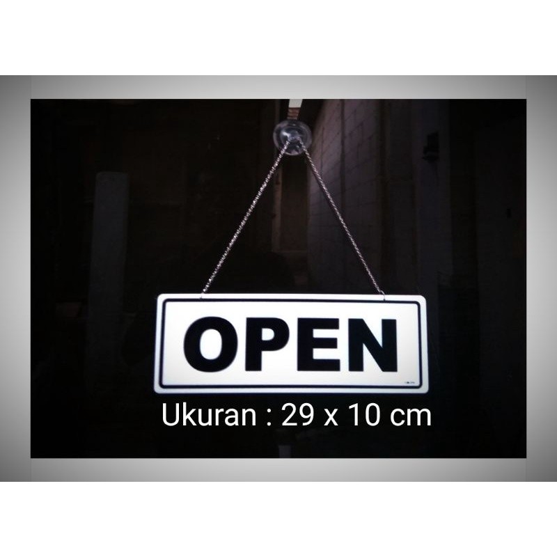 Jual Acrylic sign board open closed / akrilik open closed | Shopee ...